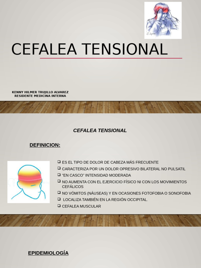 Cefalea Tensional Expooooo | PDF | Dolor | Dolor de cabeza