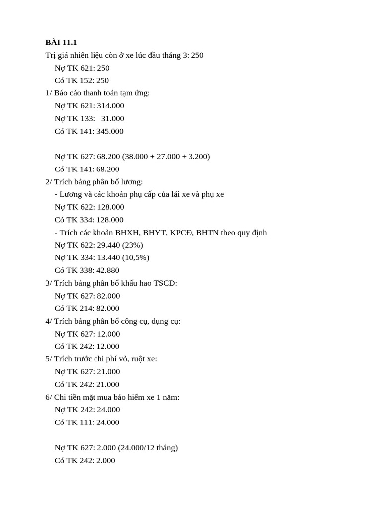Bai Tap 11.1 | PDF