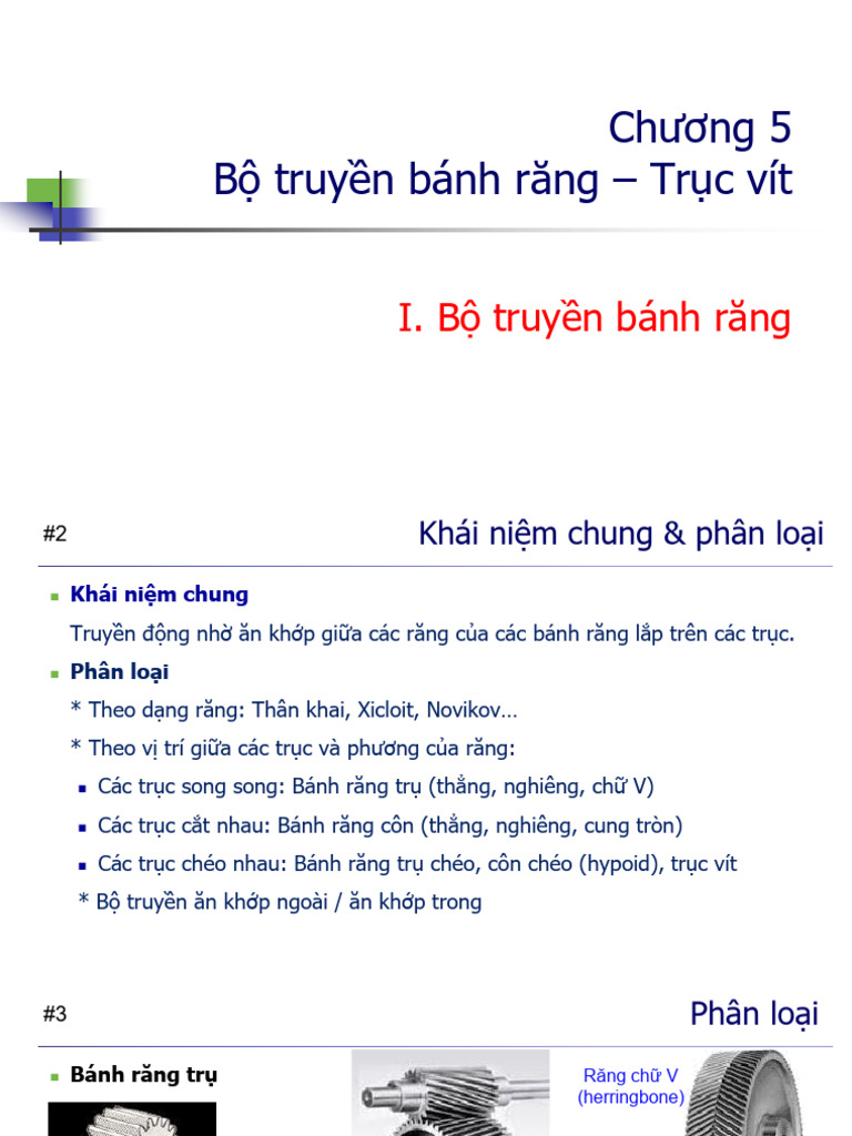 03 Ch5-Gear&Worm-truyen Đong Banh Rang Va Truc Vit - Banh Vit 3.1m | PDF