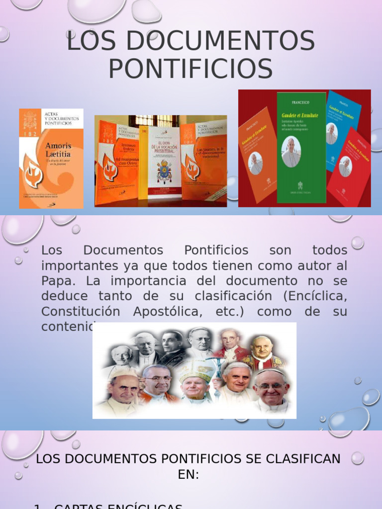 Los Documentos Pontificios | PDF
