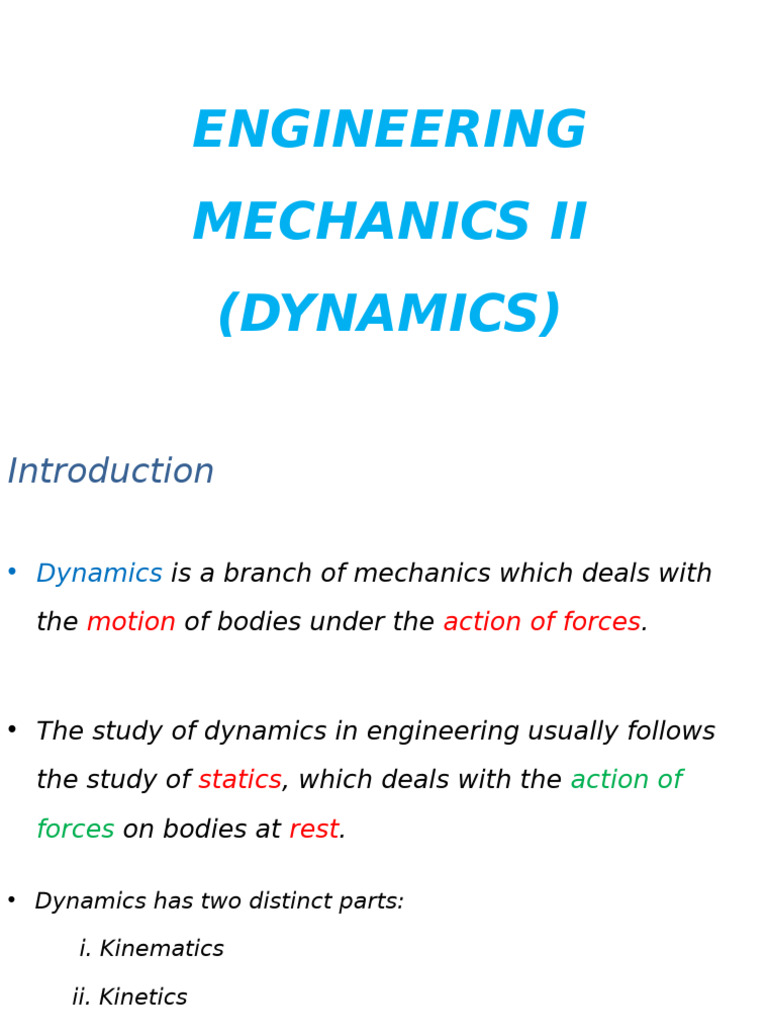 Chapter I | PDF | Classical Mechanics | Force