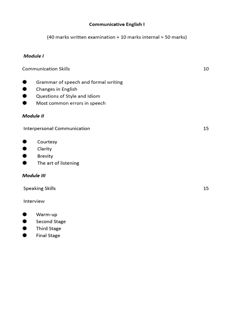 Aec Communicative English I Pdf