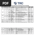 BTEC Winter 2026 Final Timetable | PDF | Science