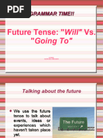 Will vs Going To Worksheet | PDF