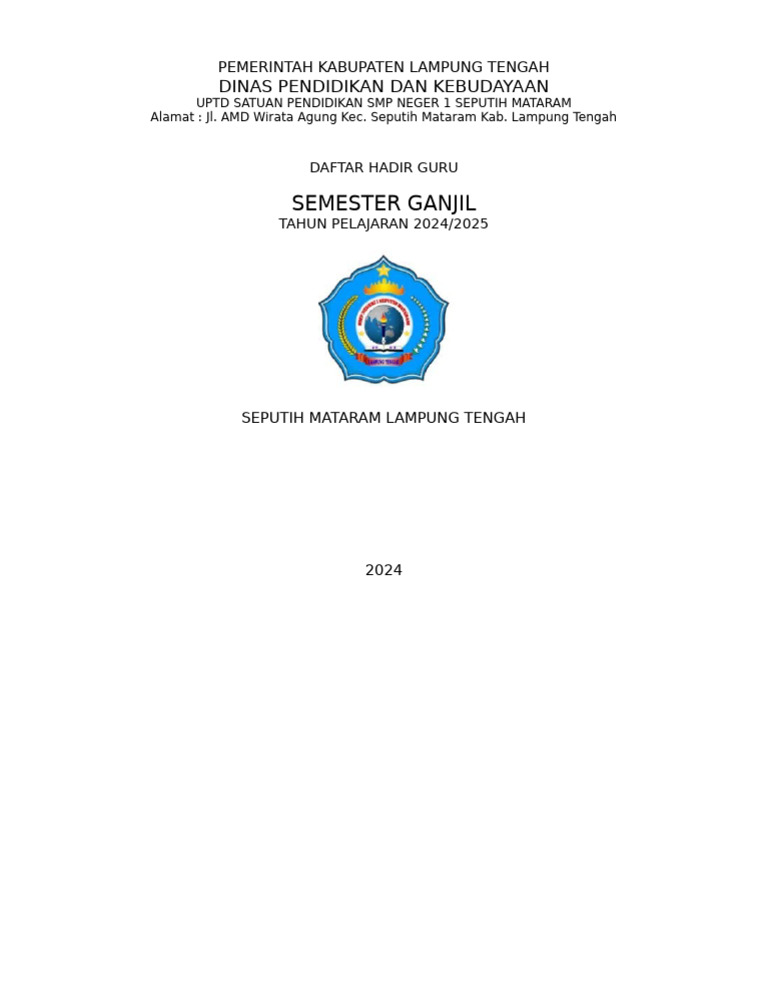 Cover Absen Guru | PDF