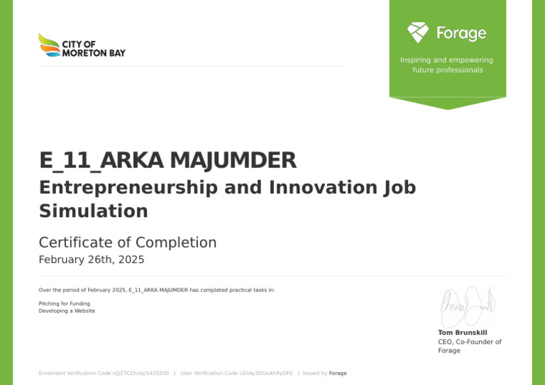 Forage certificate | PDF