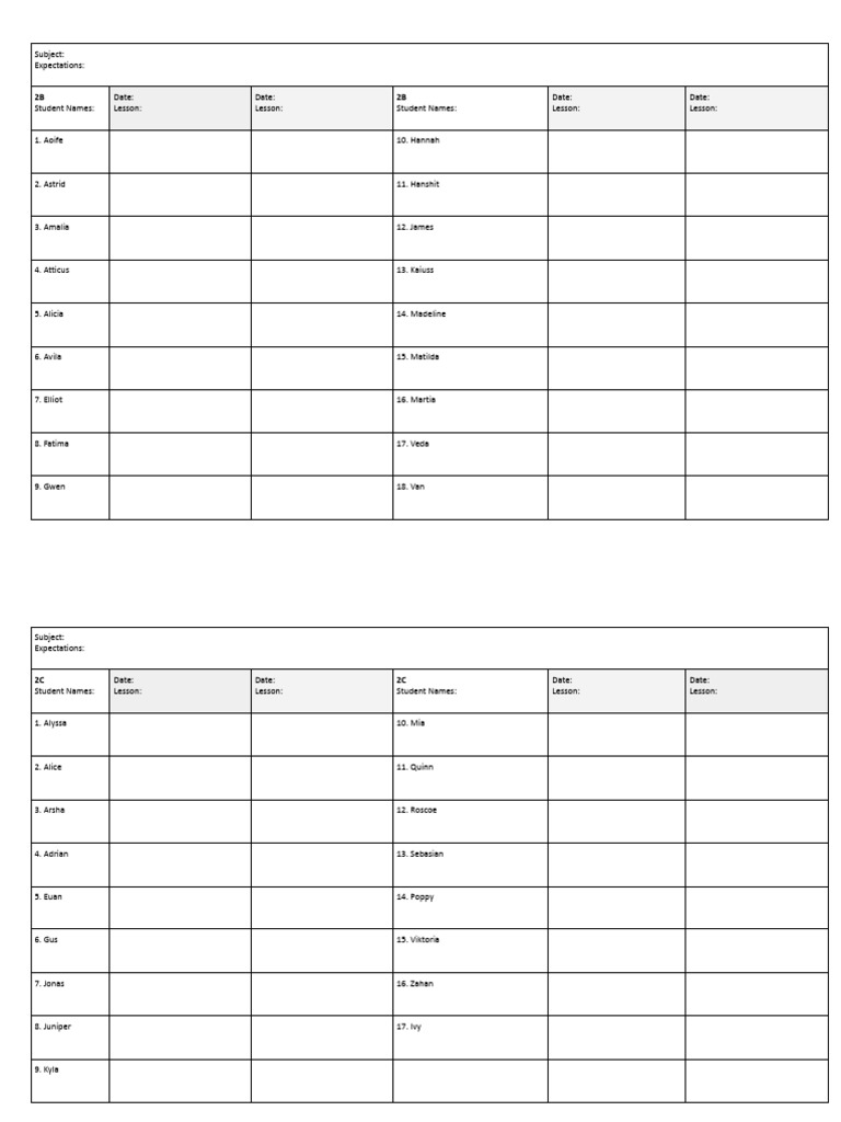 Practicum #4 - Mrs. Mosher - Grade 2 | PDF