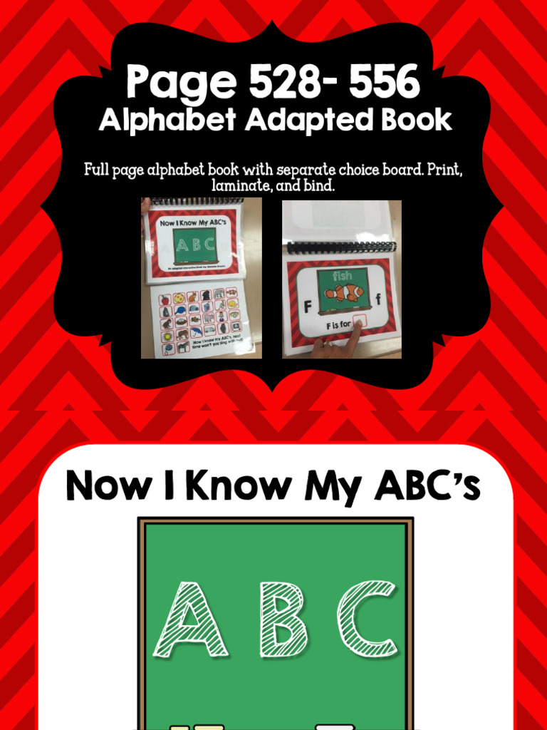 alphabet adapted book | PDF