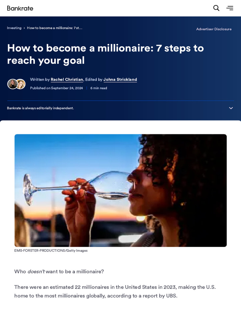 Millionaire Path: 7 Essential Steps | PDF | Investing | 401(K)