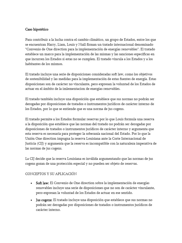 Caso hipotético | PDF | Ley internacional | Justicia