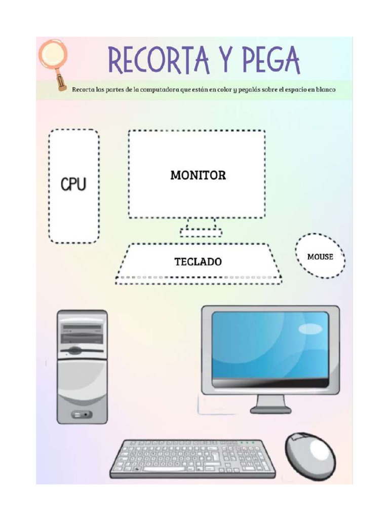 Hoja de Trabajo Tercero Primaria Corta y Pega | PDF