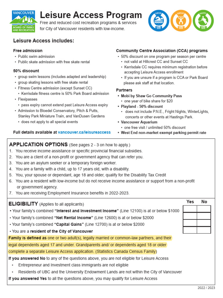 leisure-access-program-brochure 2022-2023(0) | PDF