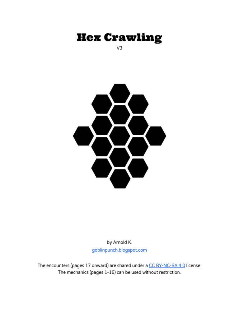 Goblin Punch Hexcrawling v3 | PDF | Deer | Hunting