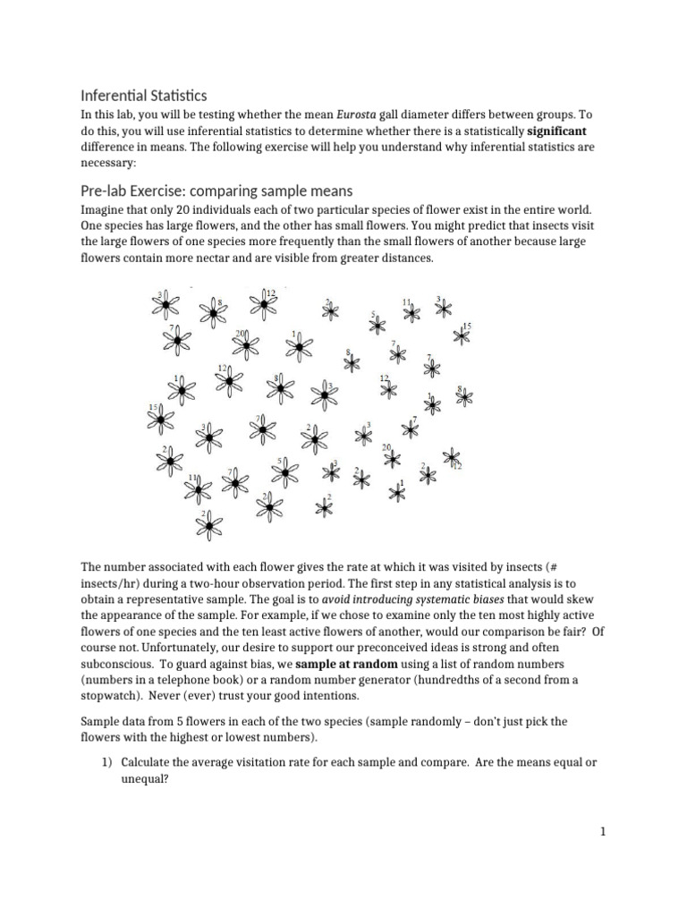 Laurie Fleming - Completed Pre Lab | PDF | Standard Error | Mean