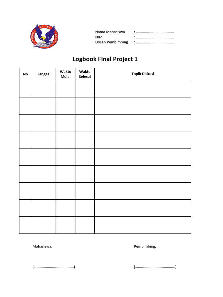 Logbook FP1 Era Covid | PDF