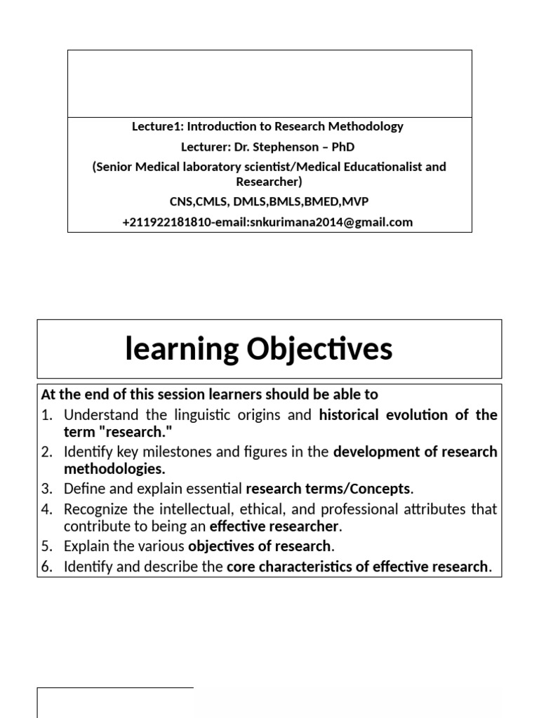 Introduction to Research Methodology by Dr Stephenson Nkurikiyimana ...