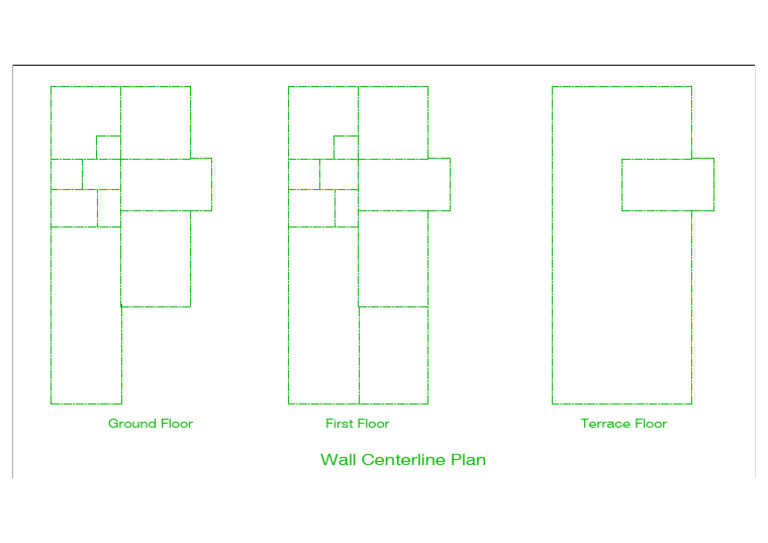 Wall Centerline Architectural Plans | PDF