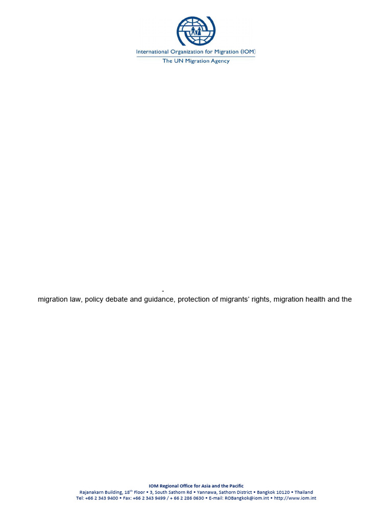 IOM Personal History Form | PDF | International Organization For ...