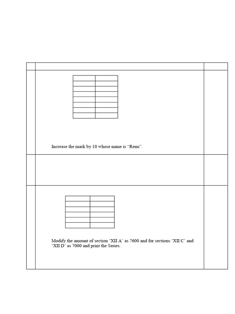 Model Practical Examination 2024-25 Python Pandas QP | PDF