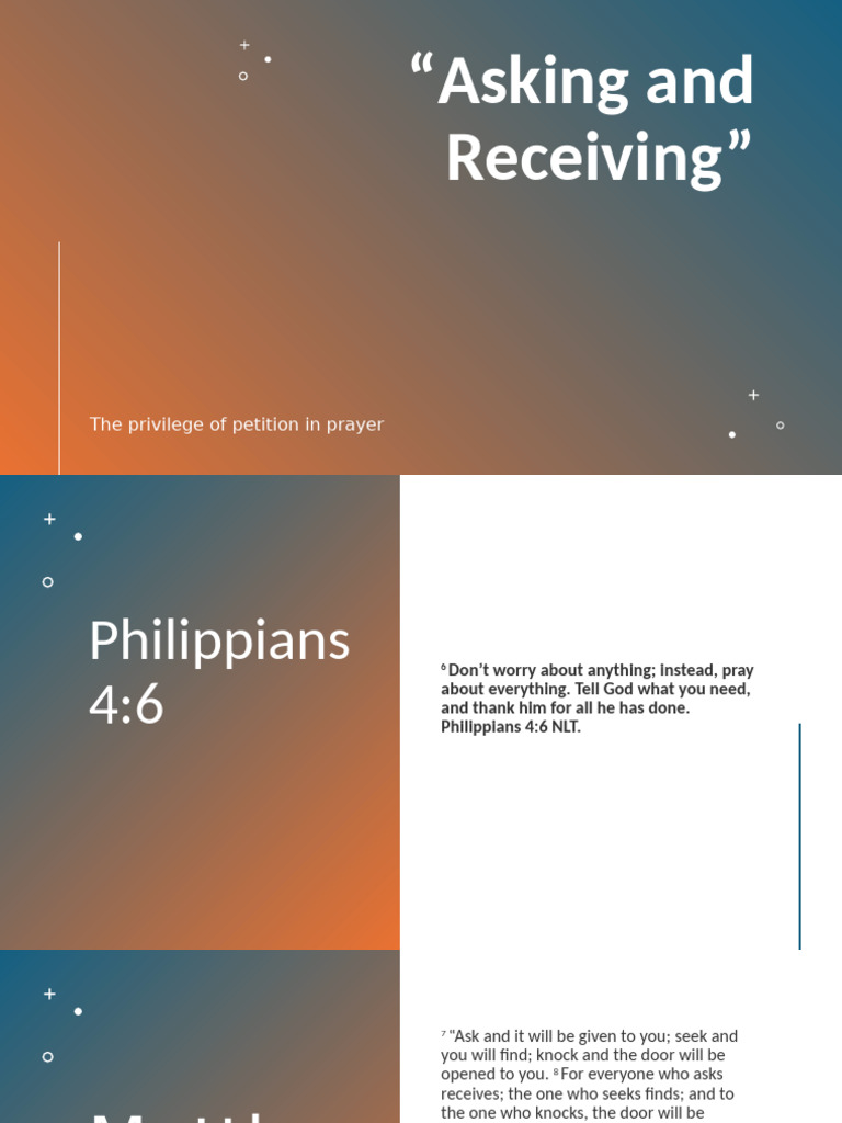 Asking and Recieving | PDF