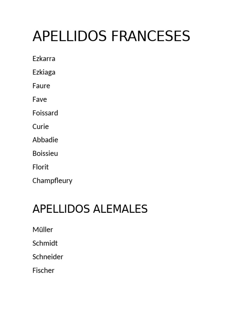 Nombres y Apellidos | PDF