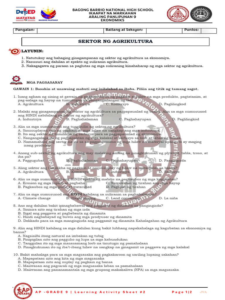 Apgrade 9 Las2 Q4 | PDF