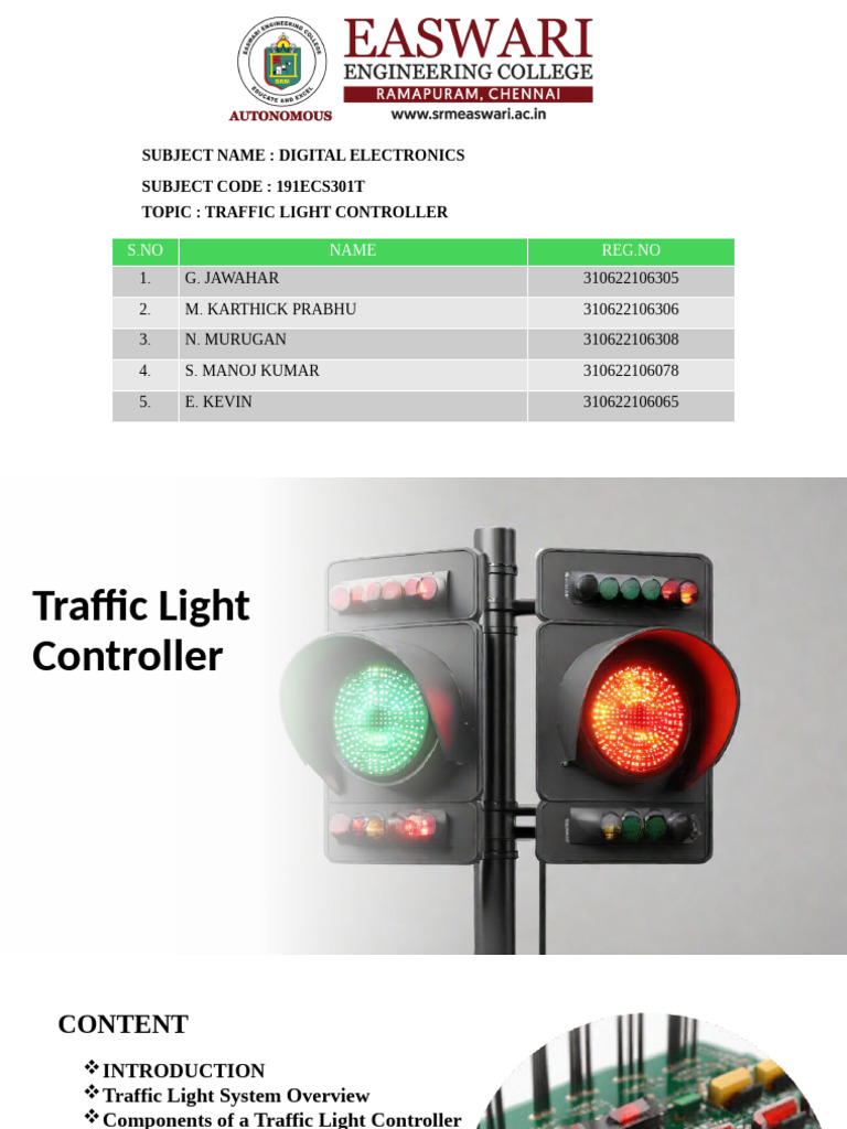 Traffic Light Controller | PDF | Traffic | Traffic Light