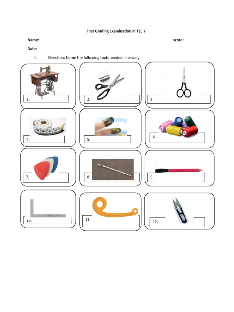 I am sharing 'TLE questions' with you | PDF | Sewing | Clothing