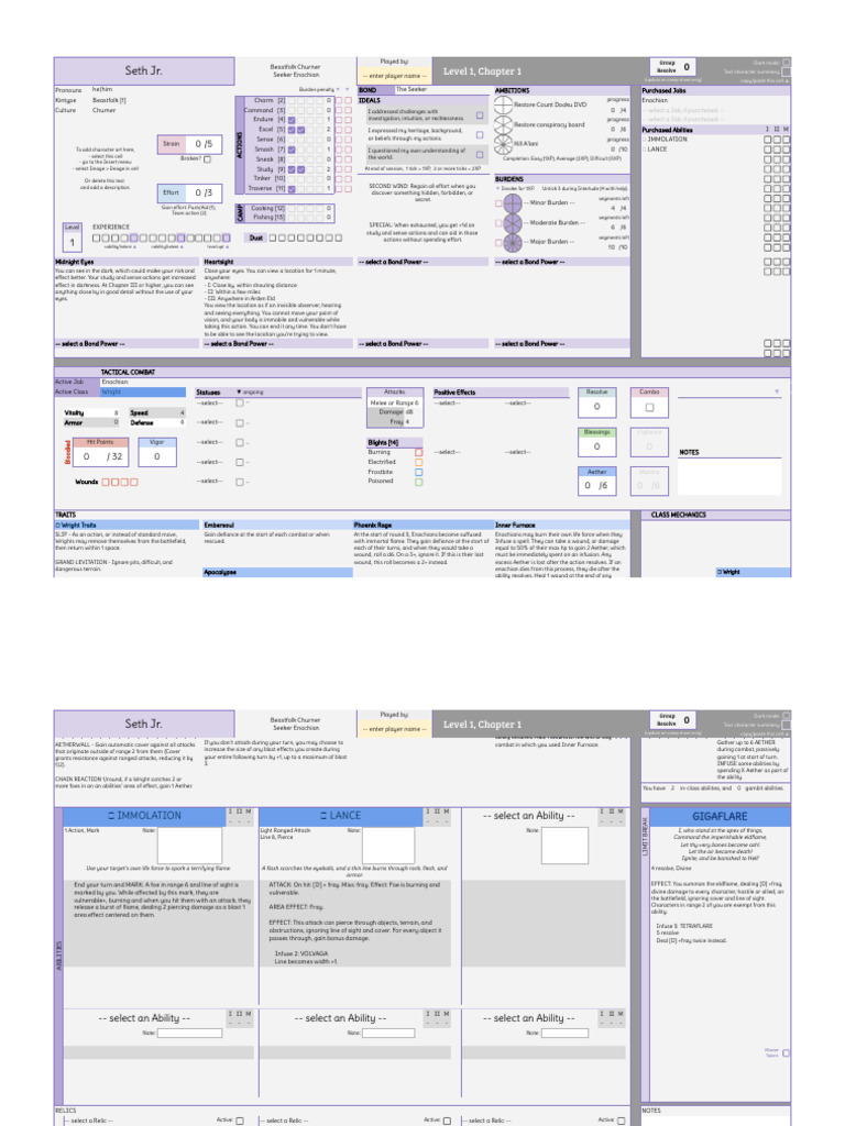 ICON Character Keeper - Kee v0.7 - Character 1 | PDF