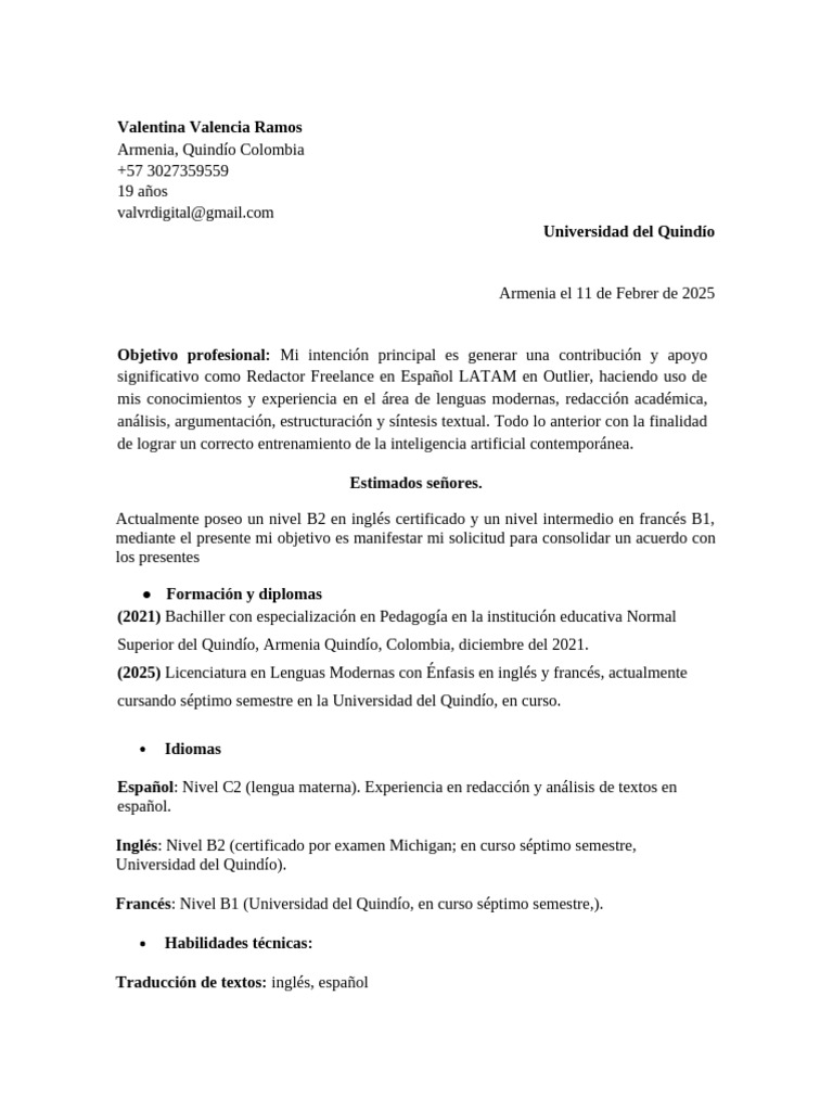 Resume, Ariel Santiago Caicedo Valencia | PDF | Aprendizaje