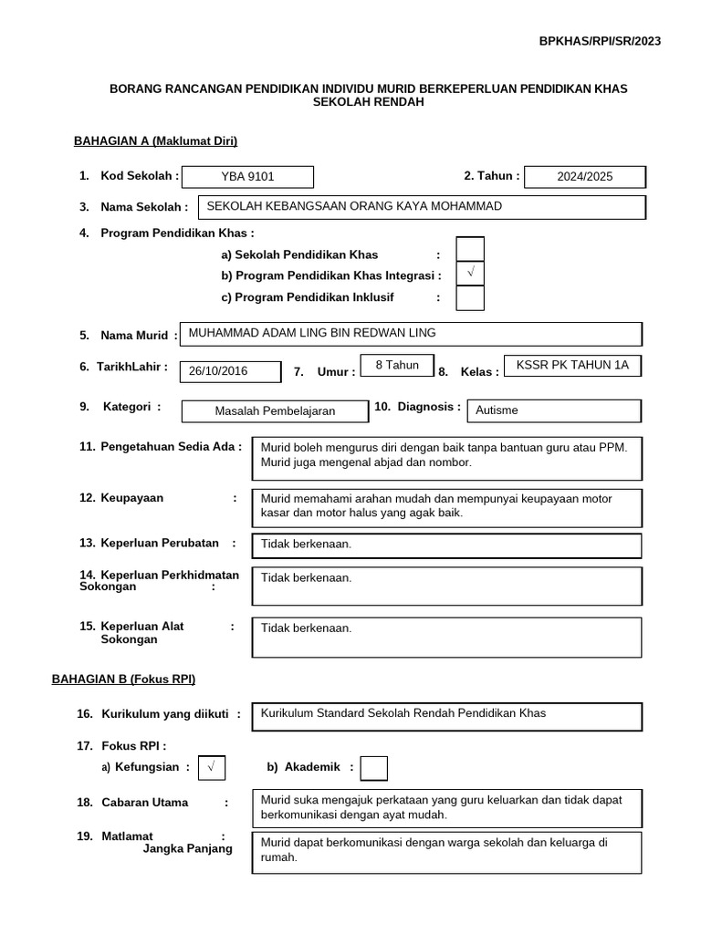 Rpi Adam Ling Fasa 2 | PDF