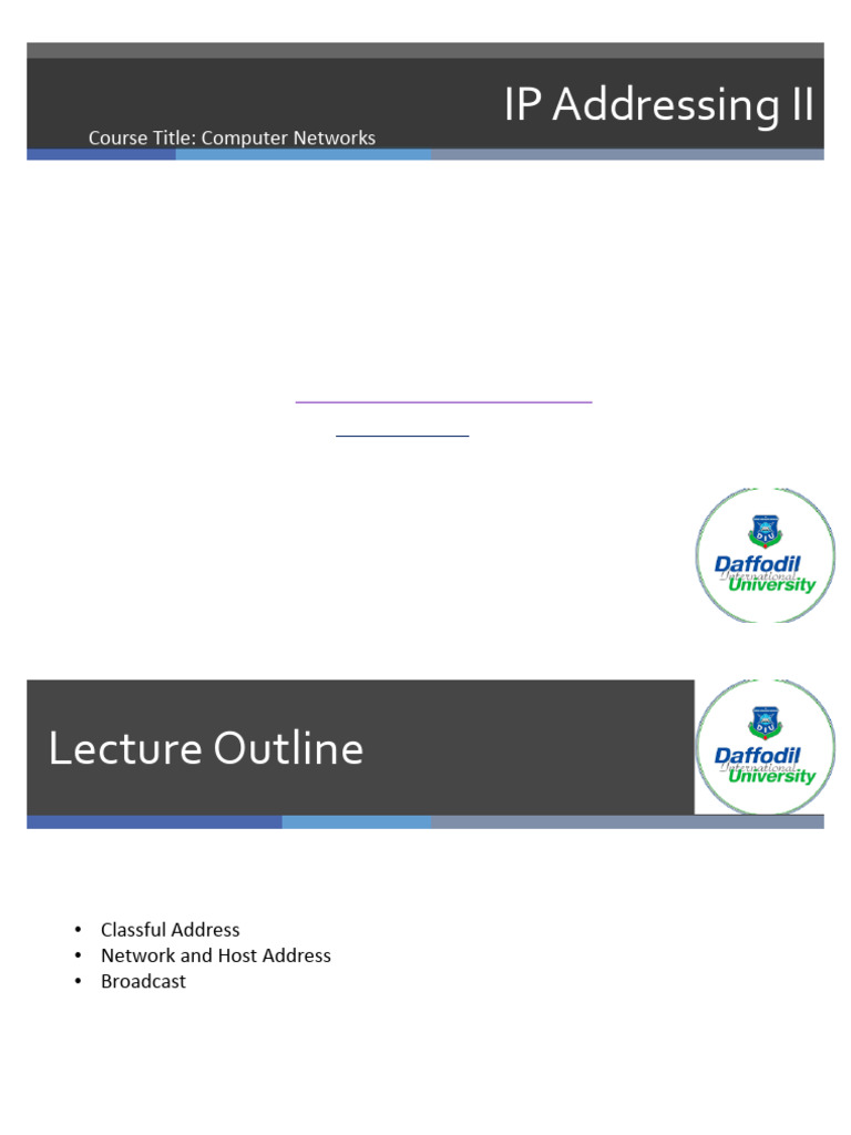 Lab Lecture 2 IP - Addressing | PDF | Cisco Certifications | Internet Standards