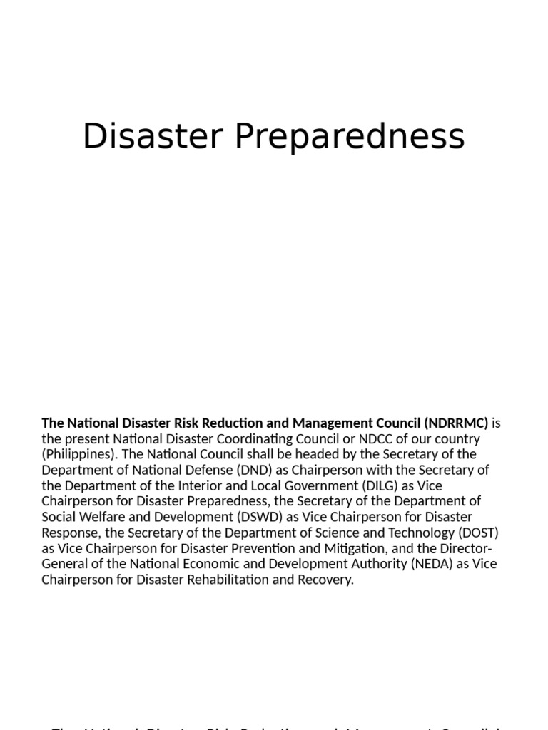 Disaster Preparedness | PDF | Disaster Risk Reduction | Emergency ...