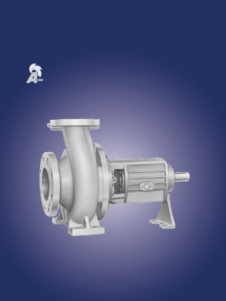 ACME End Suction Pump | PDF | Pump | Bearing (Mechanical)
