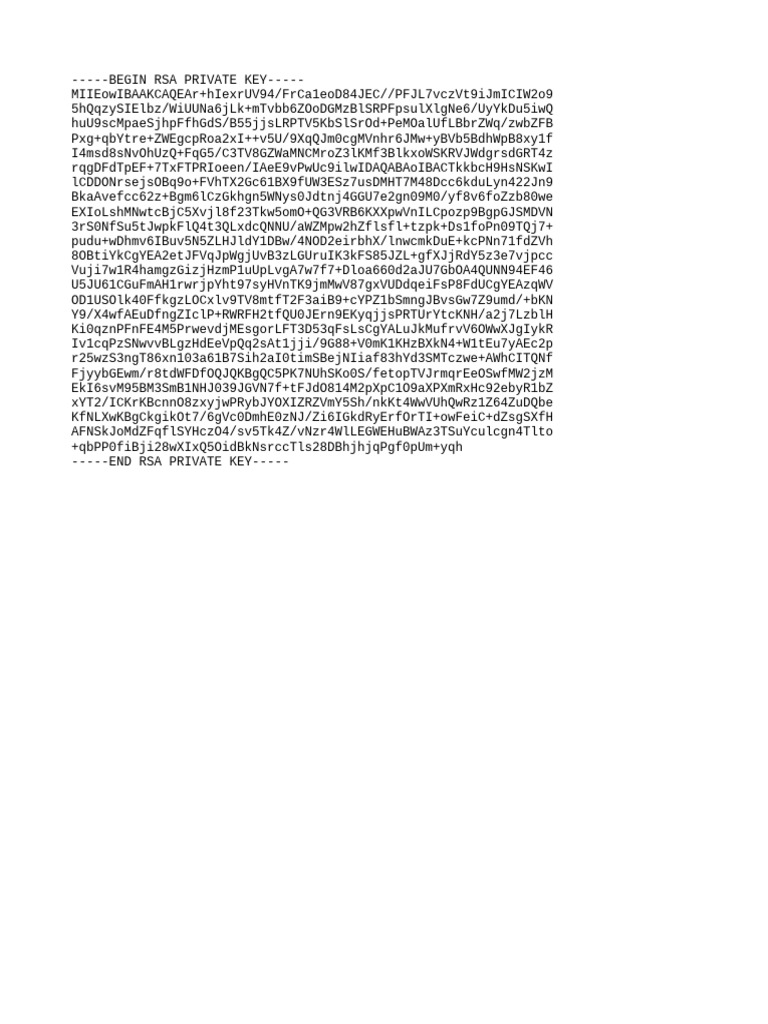 Private Key SSH | PDF