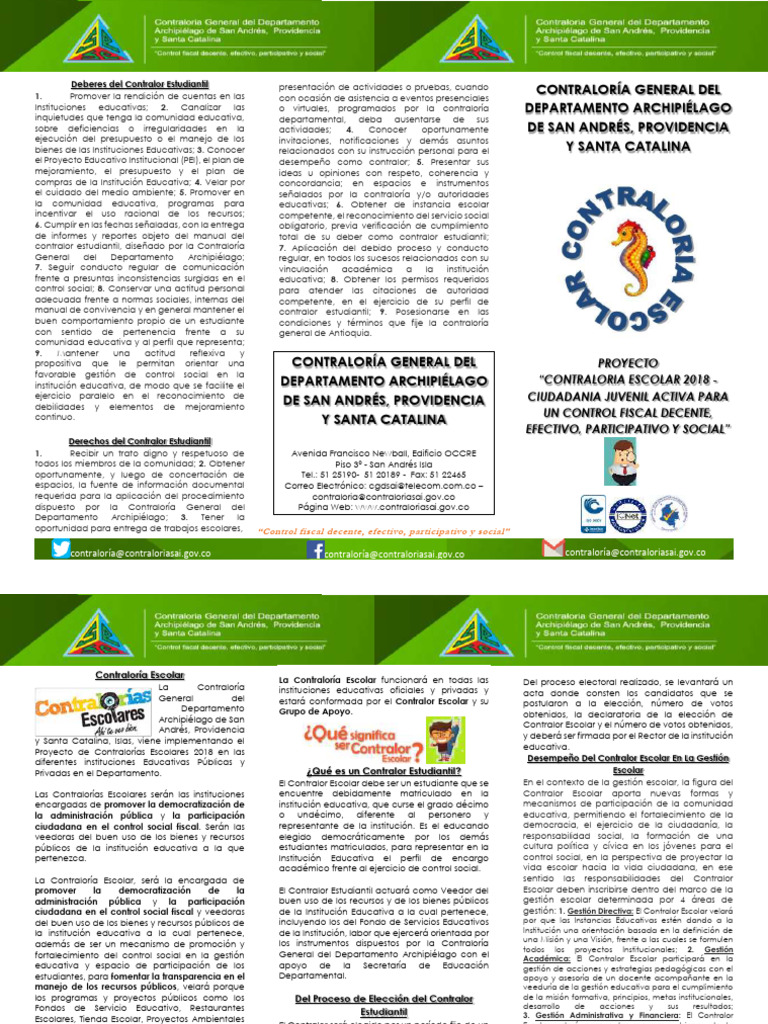 Contraloría Escolar: Derechos y Deberes | PDF | Democracia | Ideologías ...