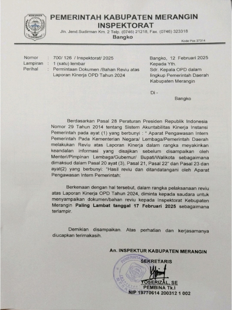 Permintaan Bahan LKJ | PDF