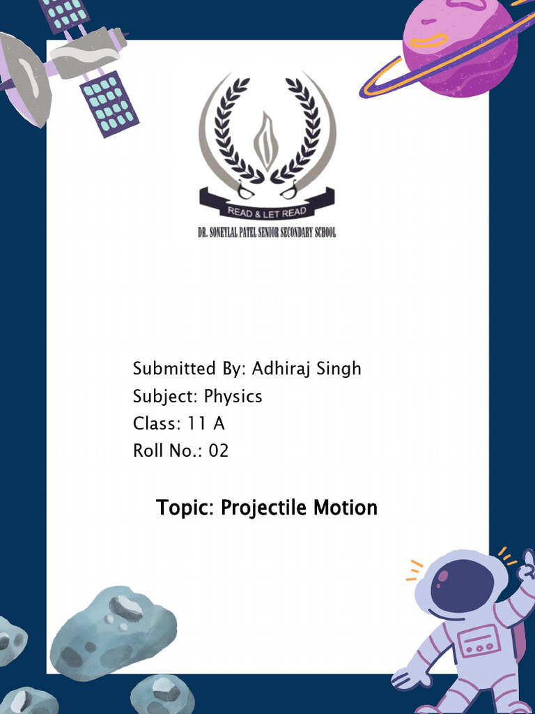Physics Class 11: Projectile Motion | PDF