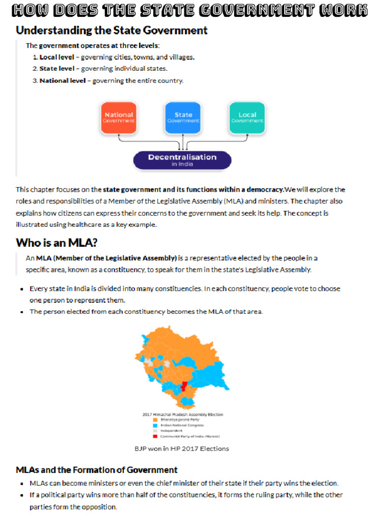 How Does The State Government Work | PDF | Bill (Law) | Legislature