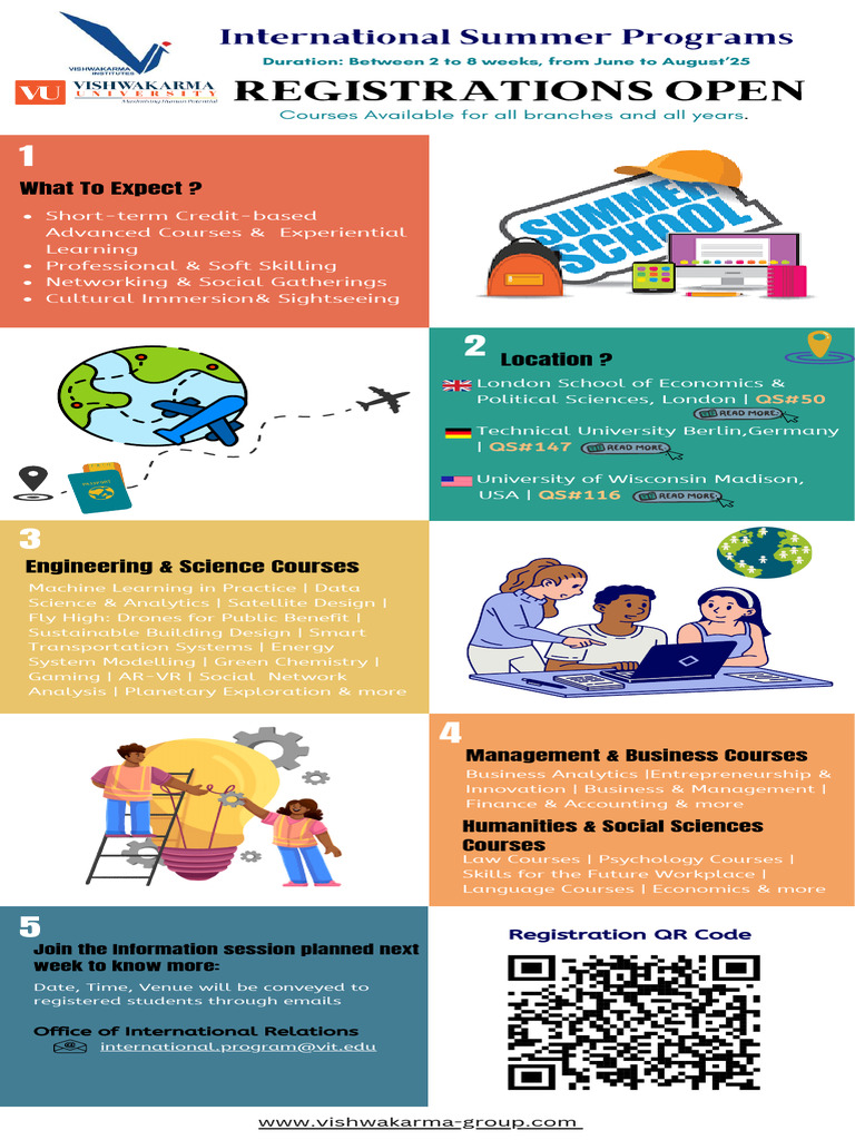 Summer Program Informational Infographic | PDF
