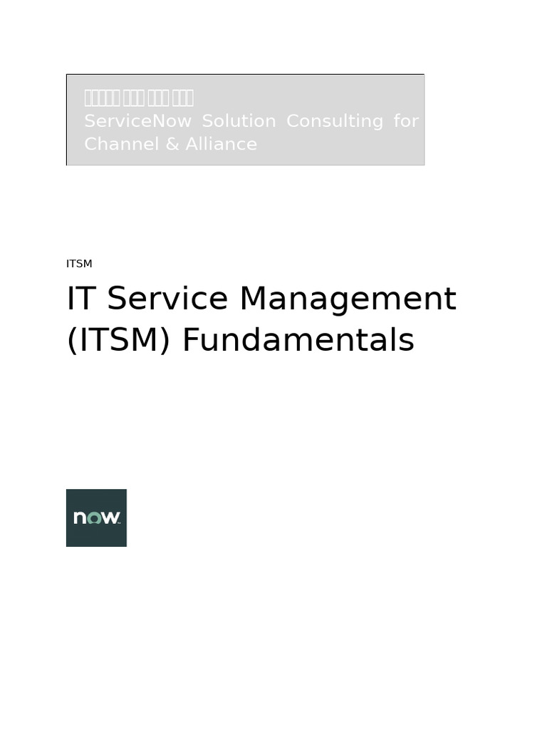 한글 ITSM Fundamentals | PDF