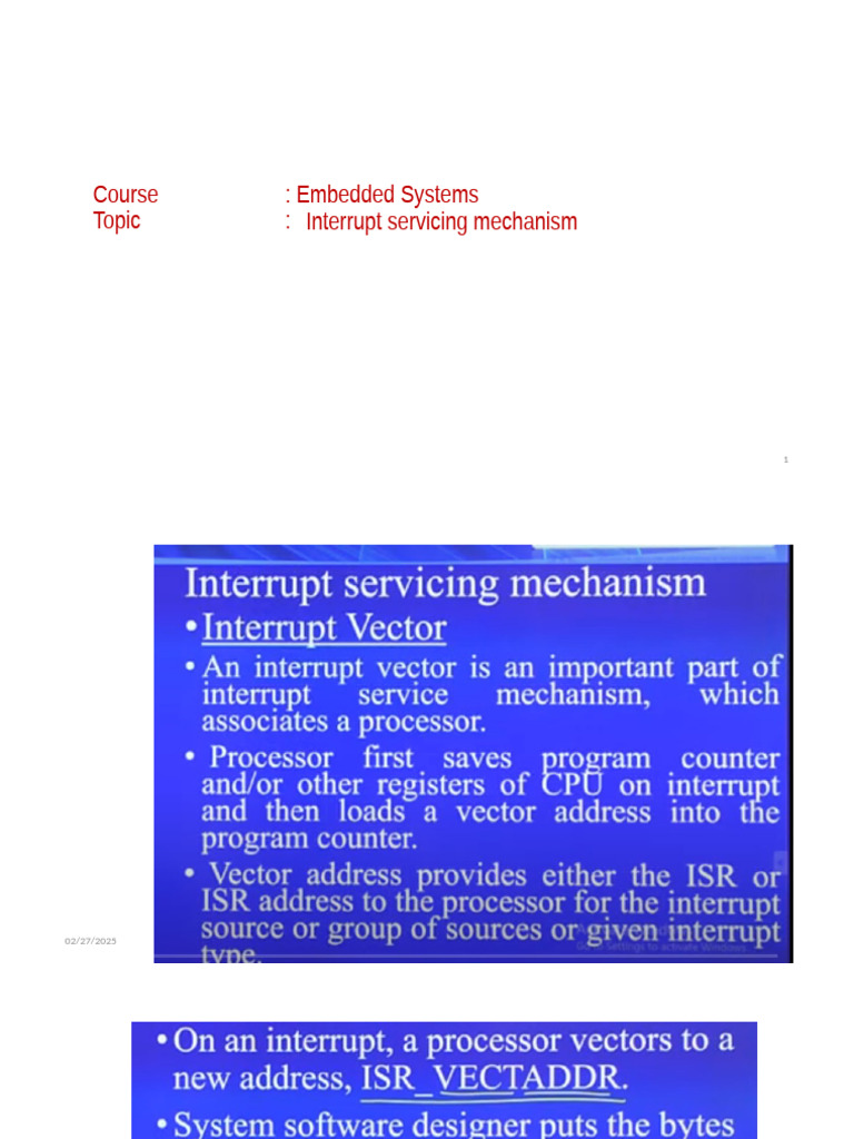 Unit 3 ISR MECHANISM | PDF