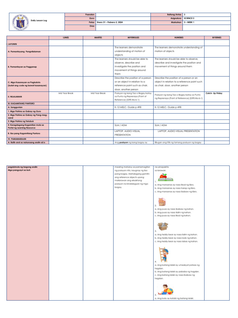 Science 3 - Week 1 | PDF