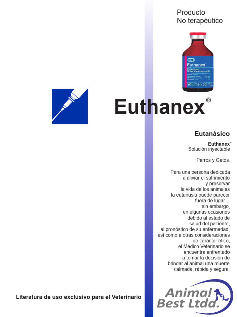 EUTHANEX | PDF | Terapia intravenosa | Especialidades Medicas