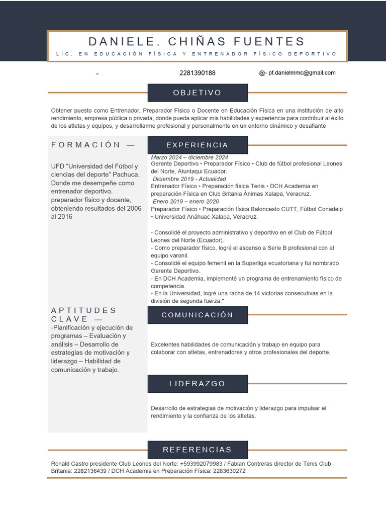 Entrenador y Preparador Físico Experto | PDF