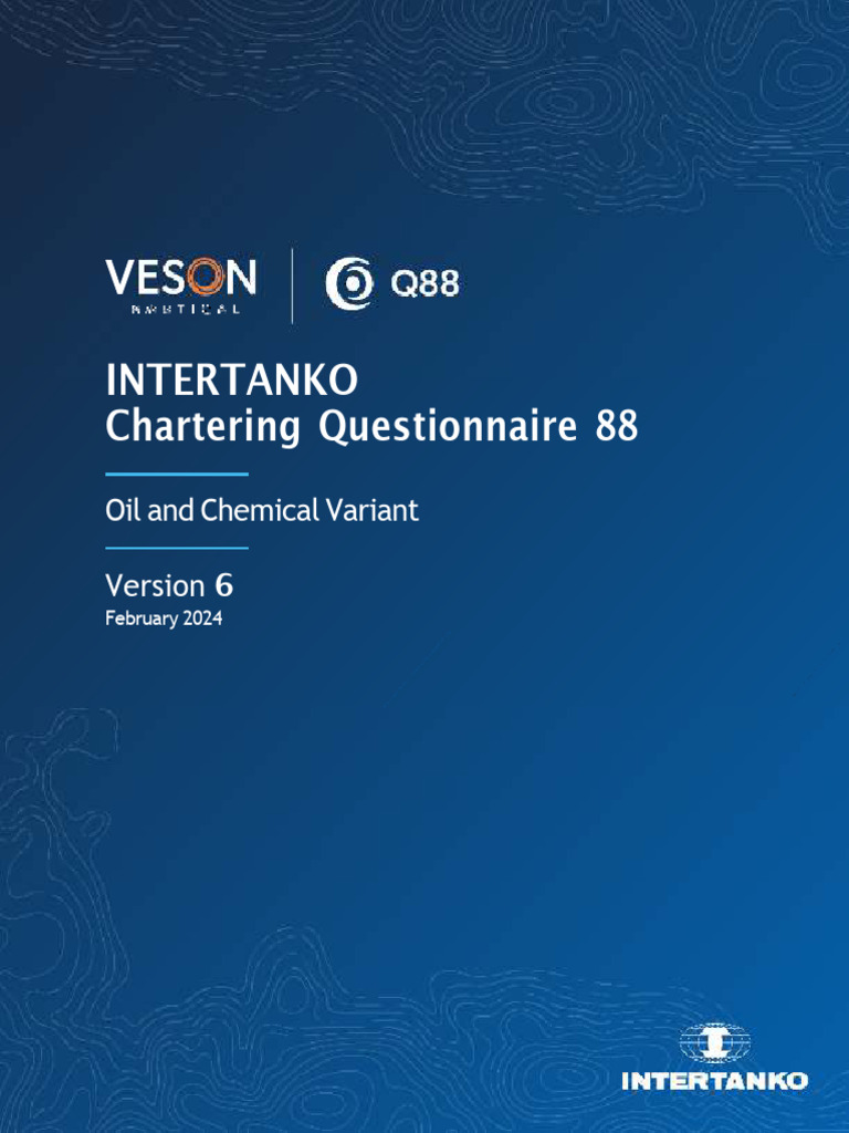 Q88-Intertanko - Questionaire88 - Version6 21.02.2025 | PDF | Tonnage ...