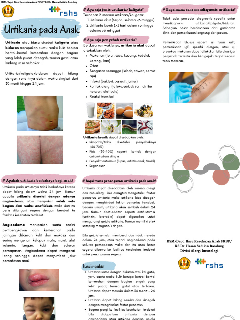 Leaflet Urtikaria Pada Anak | PDF