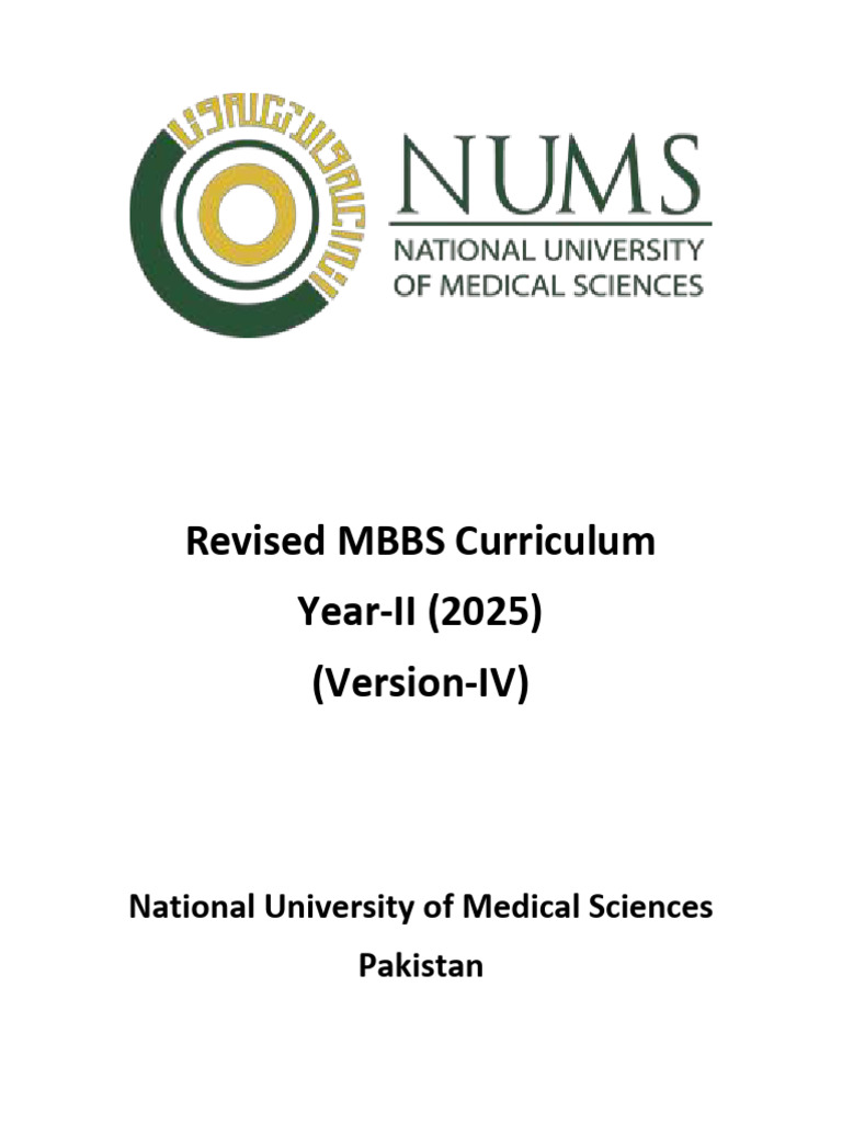 MBBS Curriculum Year-II (2025) | PDF | Stomach | Pancreas