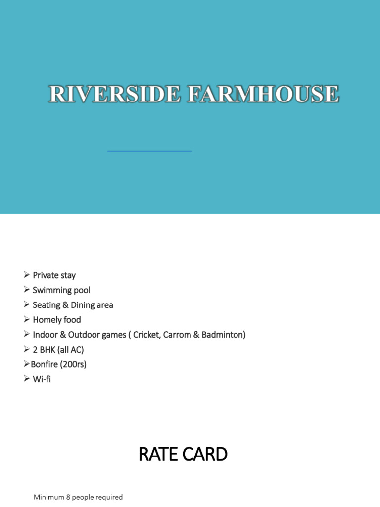 Riverside Farmhouse-4 | PDF