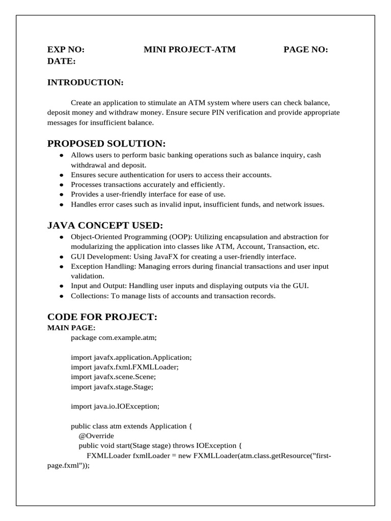 TOPIC - Automated Teller Machine (ATM) | PDF | Automated Teller Machine | Databases